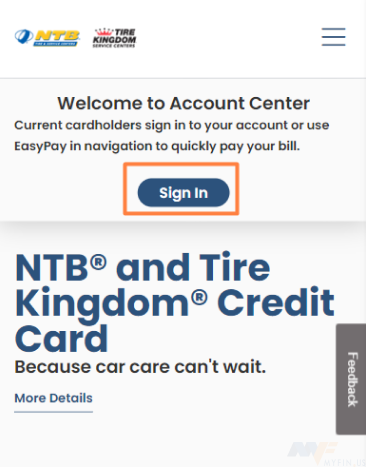 NTB® and Tire Kingdom® Credit Card: Login & Customer Service Phone Number