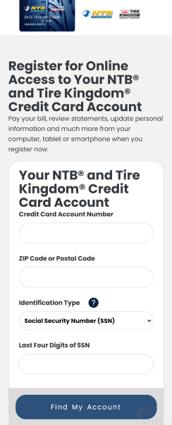 NTB® and Tire Kingdom® Credit Card: Login & Customer Service Phone Number