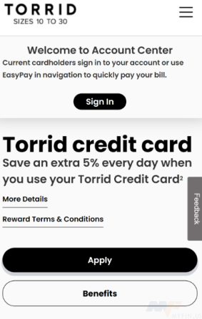 Torrid Credit Card: Login & Customer Service Phone Number