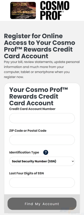Cosmo Prof Credit Card: Login & Customer Service Phone Number